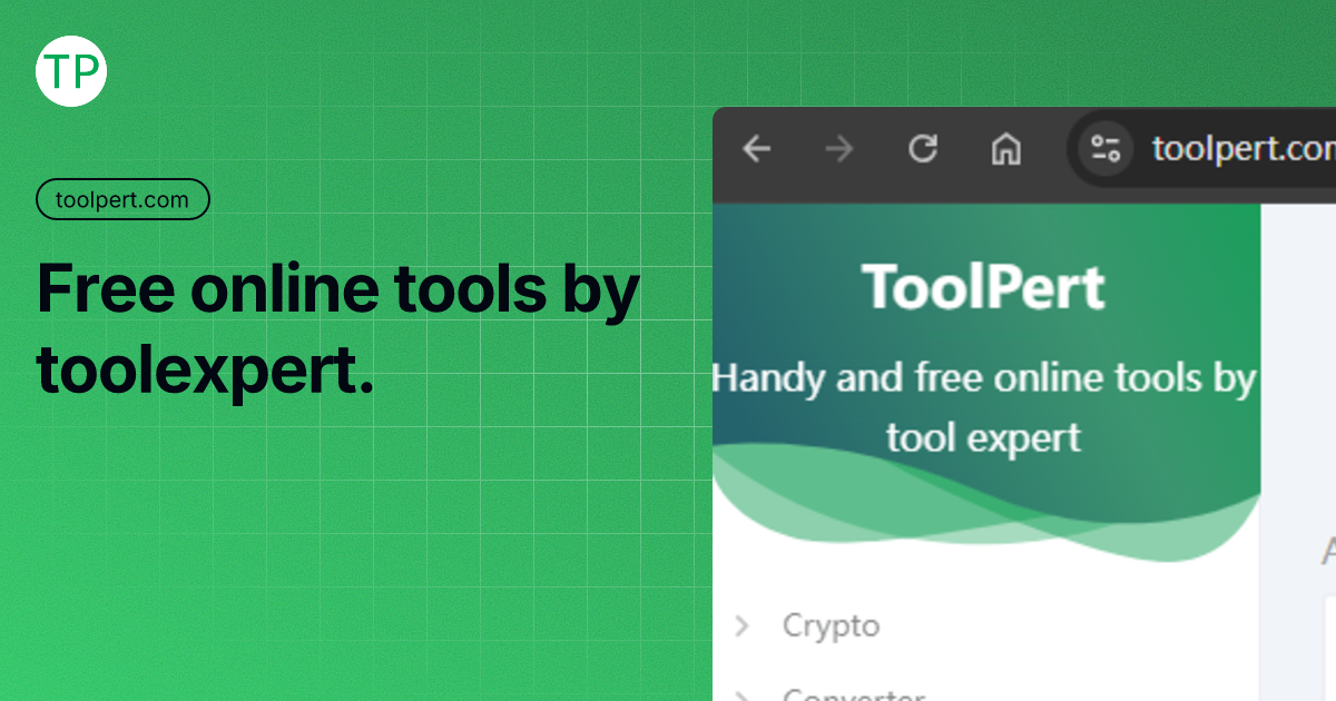 ToolPert - Handy and free online tools by tool expert